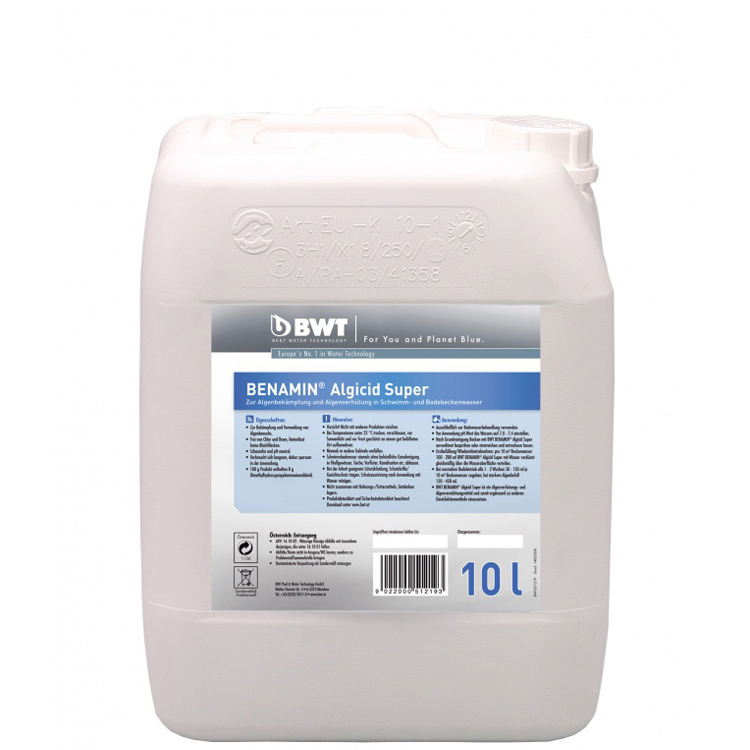 Альгицид bwt benamin algicid super - 10 л - купить в интернет-магазине ...